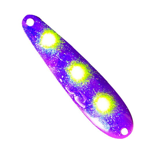 Purple Limeade Venom Spoon Custom Painted Walleye Spoon